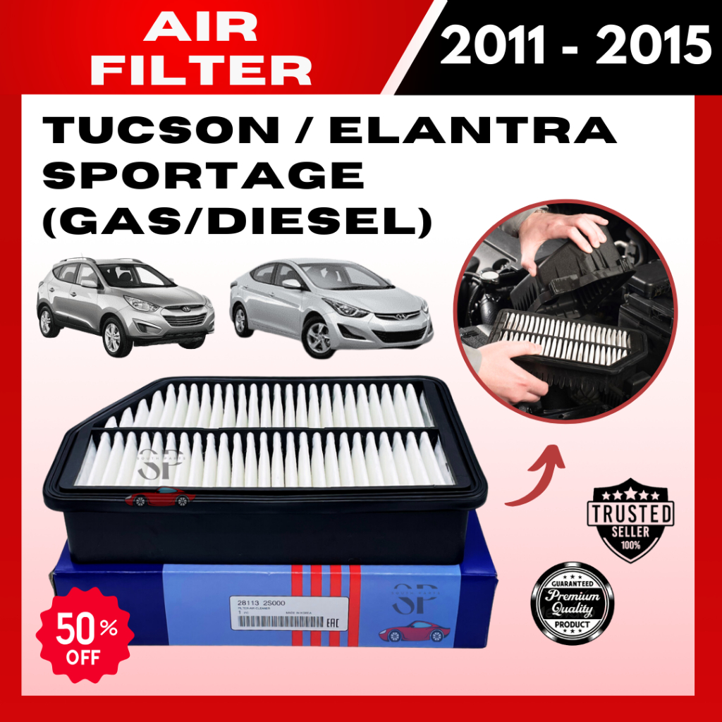 ON SALE! AIR FILTER for HYUNDAI TUCSON (2010-2015) / ELANTRA (2011-2015 ...