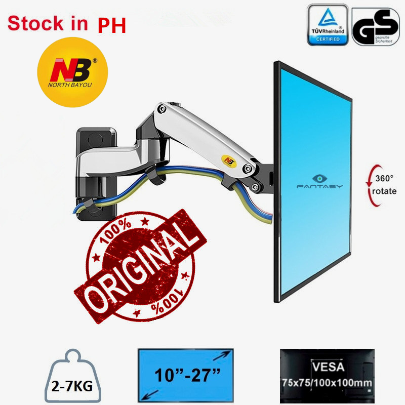 FANTASY North Bayou NB F150 17"-27" weight 2-7KG Full Motion Monitor Wall Mount TV Wall Bracket ...