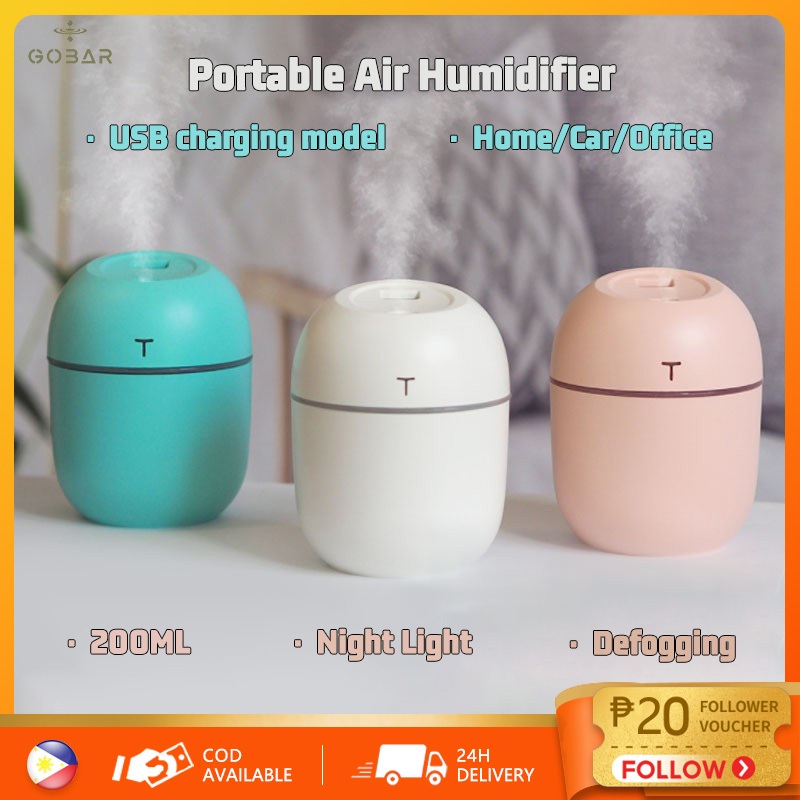Portable USB Room Air Humidifier Office Air Purifier Mini Air Diffuser ...
