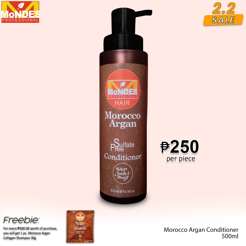 Mondes Morocco Argan Conditioner 500ml | Shopee Philippines