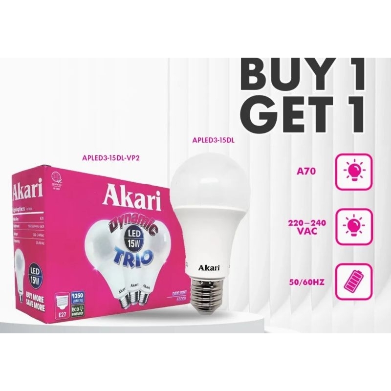 Akari LED BULB 15watts | Shopee Philippines