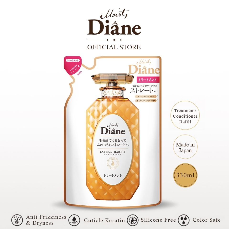 Moist Diane Extra Smooth & Straight Daily Treatment - Refill (330 ML ...