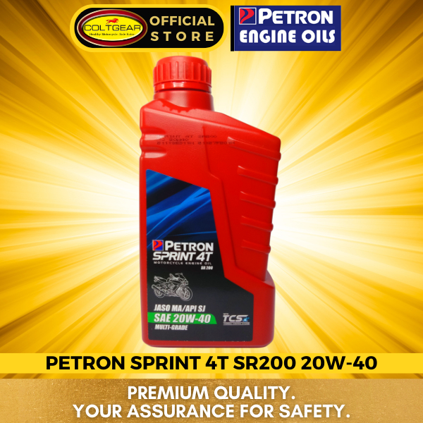 PETRON Engine Oil Sprint 4T SR200 (1liter) 20W-40 Multi-Grade | Shopee ...