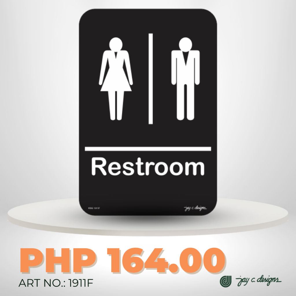 JMale/Female Acrylic Restroom Sign Public Toilet Door Sign Bathroom ...