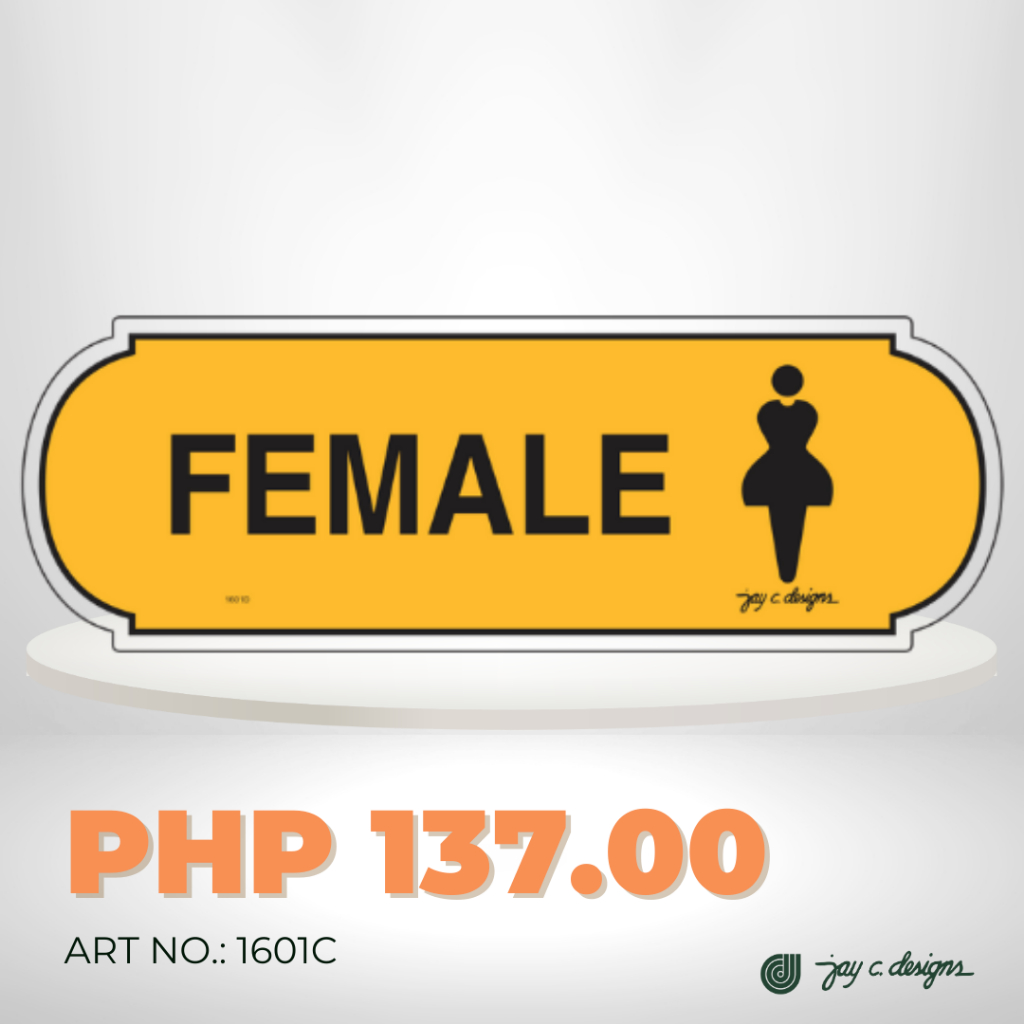 Female Acrylic Restroom Sign Public Toilet Door Sign Bathroom Signage ...
