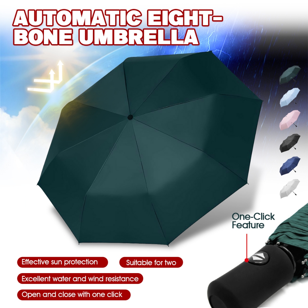 Umbrella Folding Automatic/Manual UV Protection Sun Rain Windproof ...