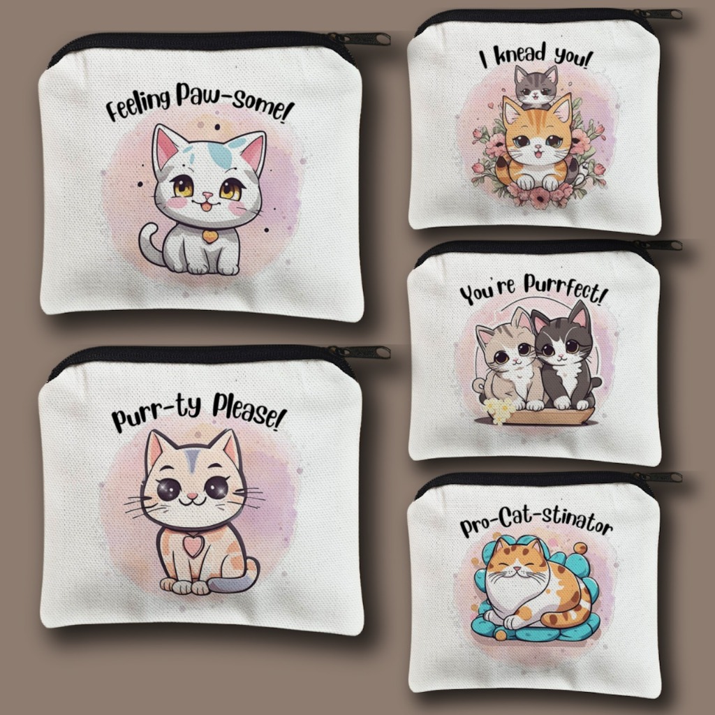 Fun Cat Pun Jokes Funny Cat Puns Katsa Useful Coin Purse Wallet Storage ...