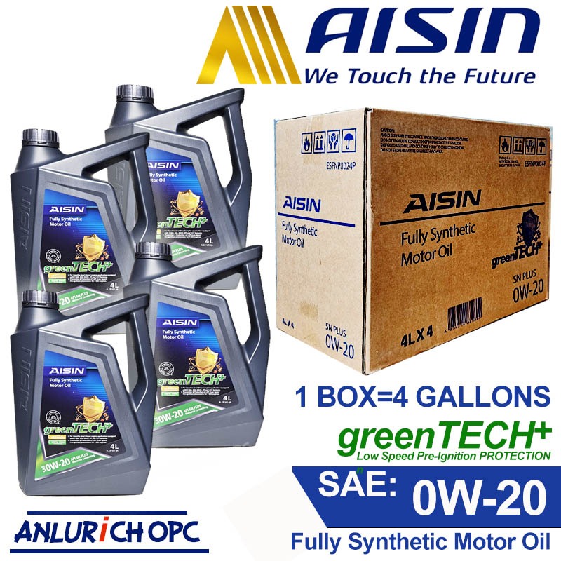AISIN 0W-20 FULLY SYNTHETIC MOTOR OIL 1 BOX WHOLESALE 4PCS | Shopee ...