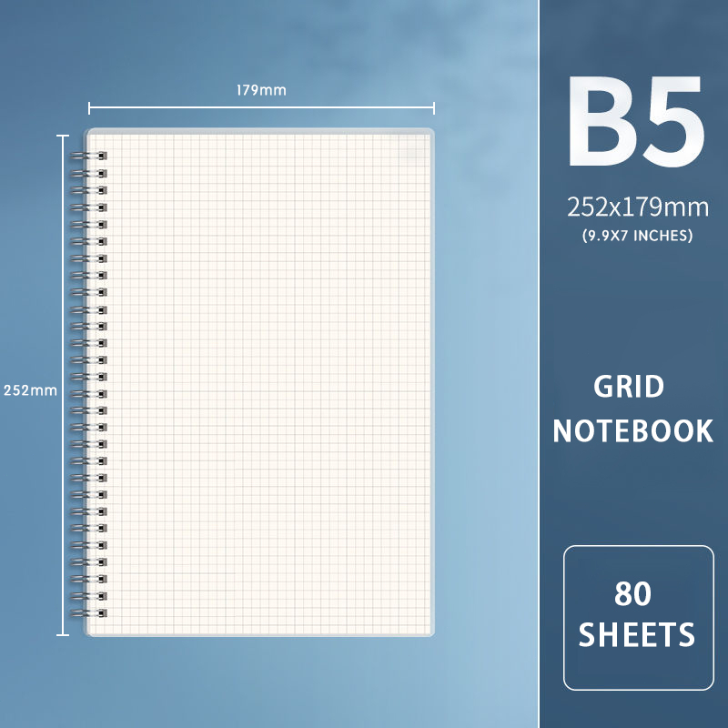 A5/B5/A6 80 Sheets Notebook Muji Spiral Journal Writing Notebooks For School Students | Shopee ...