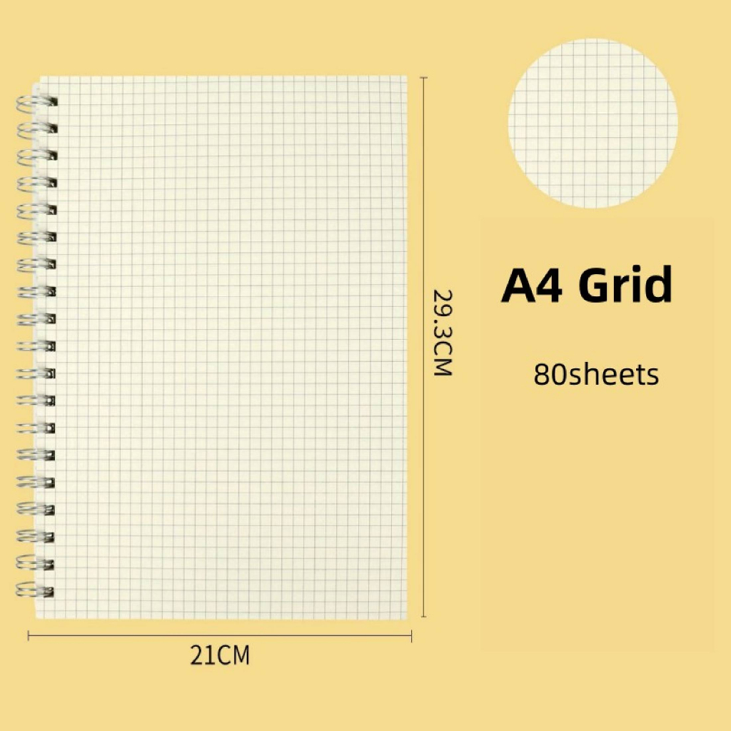 A5/B5/A6 80 Sheets Notebook Muji Spiral Journal Writing Notebooks For ...