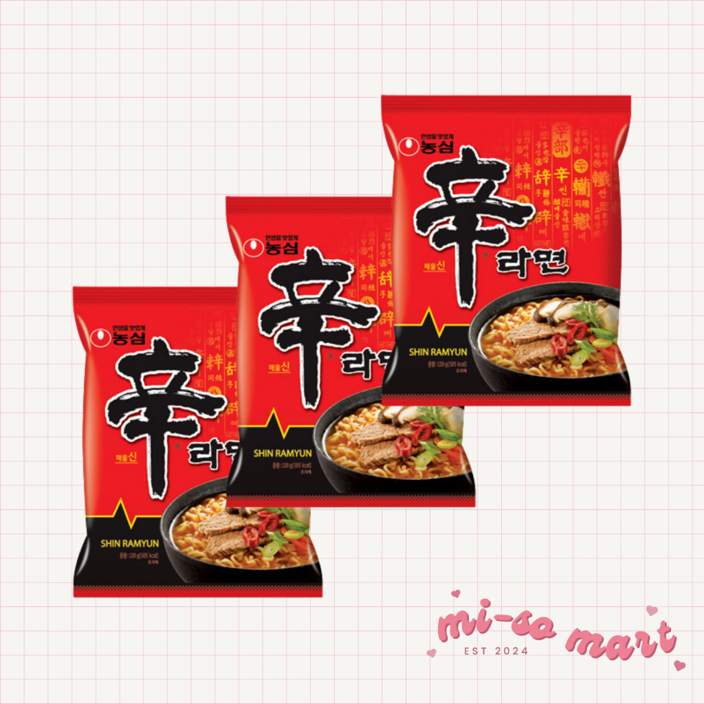 [NONGSHIM] ★3pcs★ Shin Ramyun 120g | Shopee Philippines