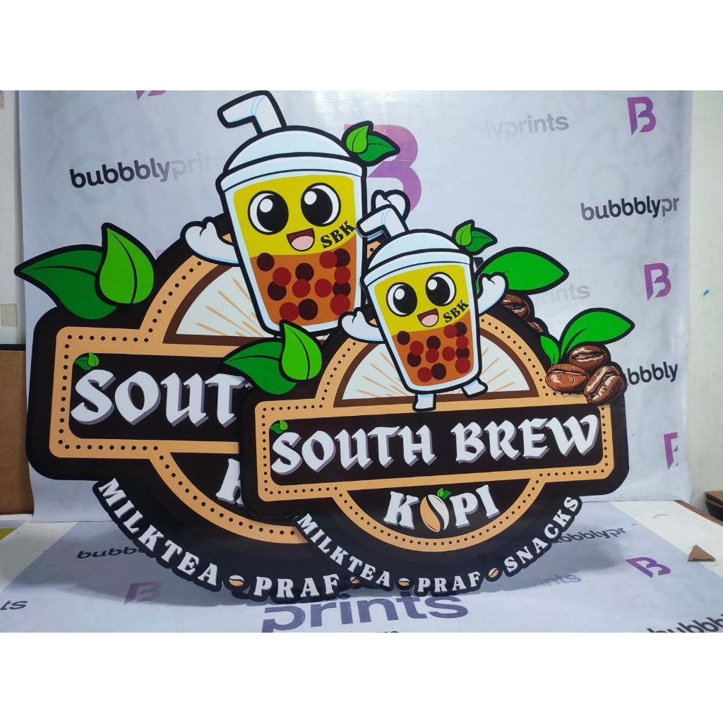 Cut-to-Shape Logo on Sintra Board | Customized Signage | Waterproof ...