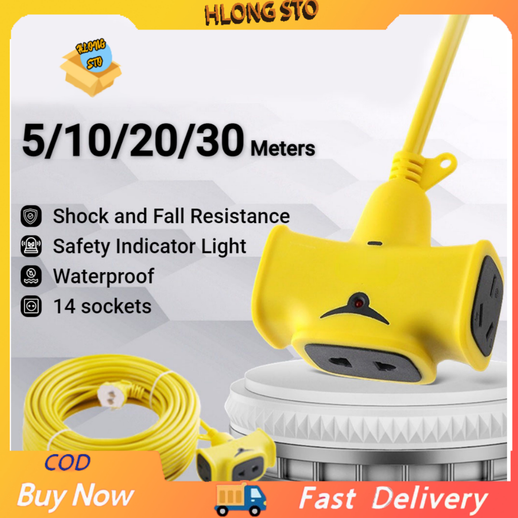 Extension Wire Heavy Duty Extension Wire 30M Long Extension Cord Socket ...