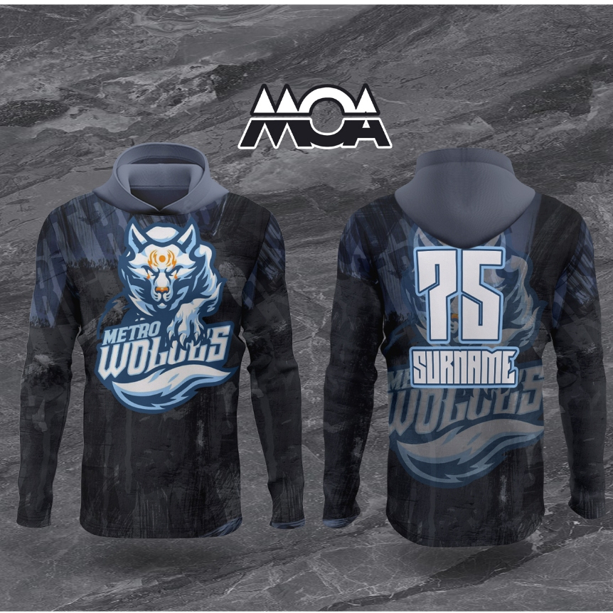 WARMER HOODIE FULL SUBLI (Free change, TEAMNAME - NAME - NUMBER - LOGO ...