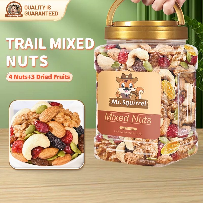 Trail mix 500grams mixed nuts and fruits daily mixed nuts bulk Snack ...