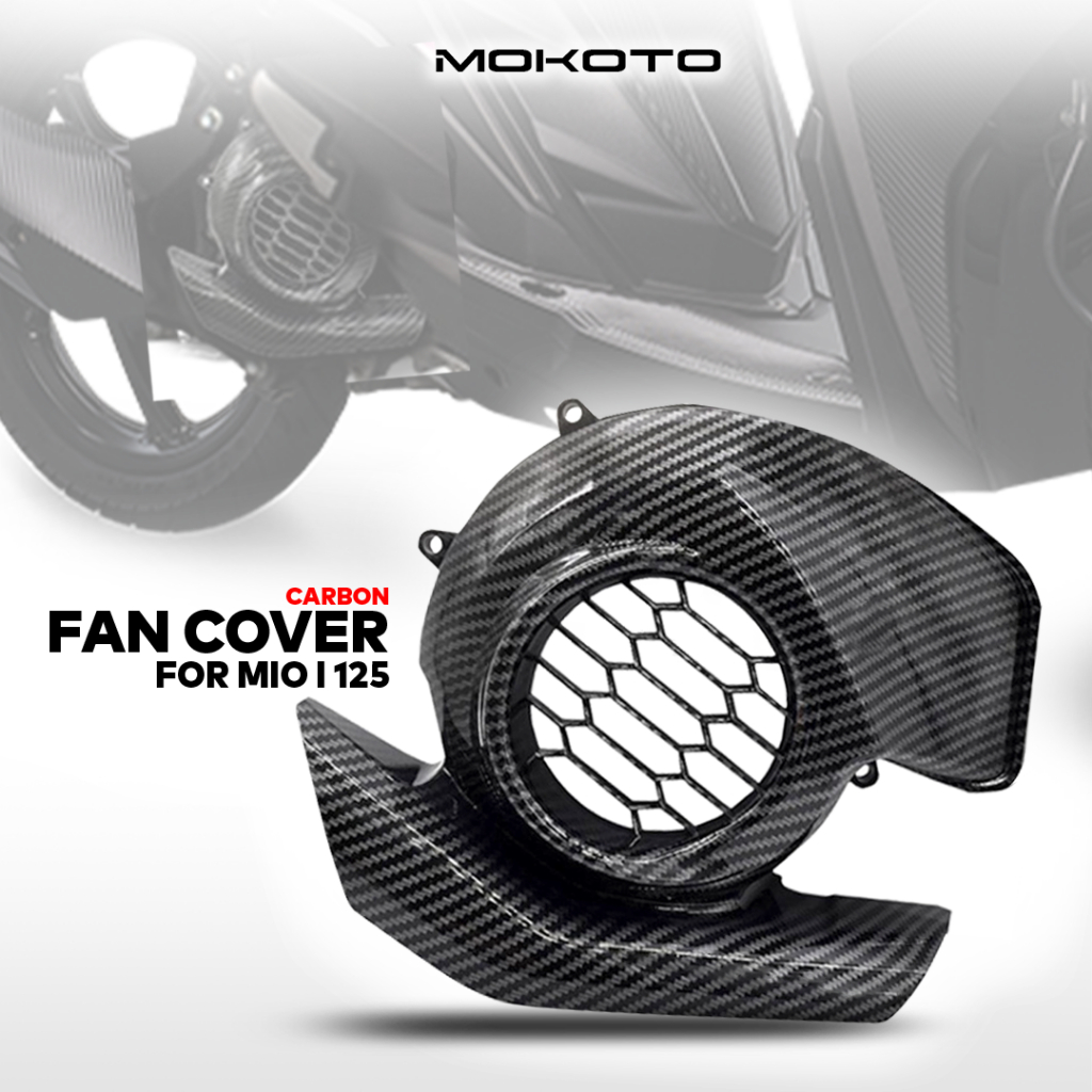 YAMAHA MIO i 125 / M3 / SOUL i 125 FAN COVER CARBON/FORGED CARBON/MATTE ...