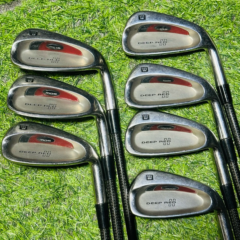 WILSON STAFF DEEP RED II Distance MDS Iron Set 3-4-5-6-8-9-PW Tri-Ply ...