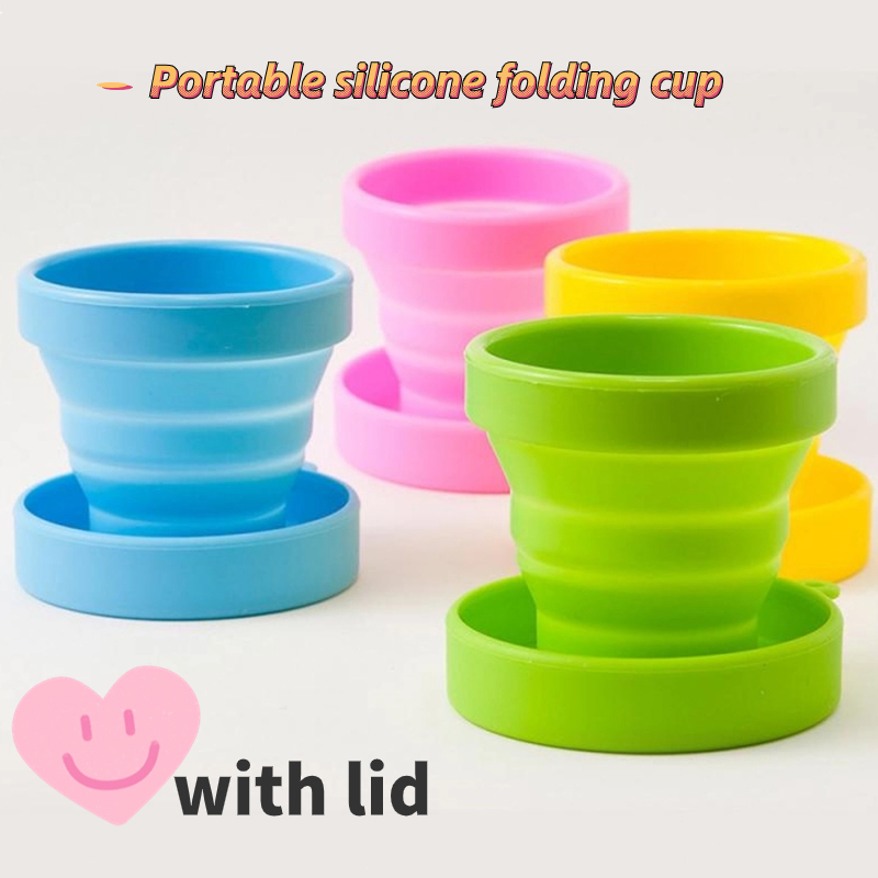Portable Silicone Folding Gargle Cup Outdoor Collapsible Retractable ...