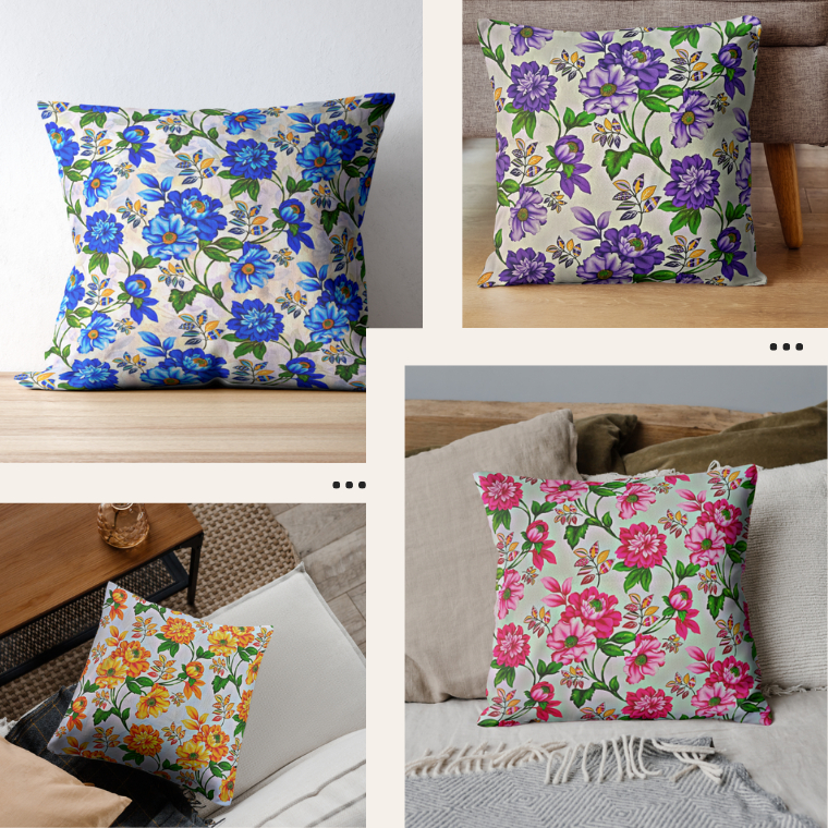 Thea Mae Design Cute Home Cushion Cover Soft Square Throw Pillow Case Fluffy Sofa Bed 18x18 ...