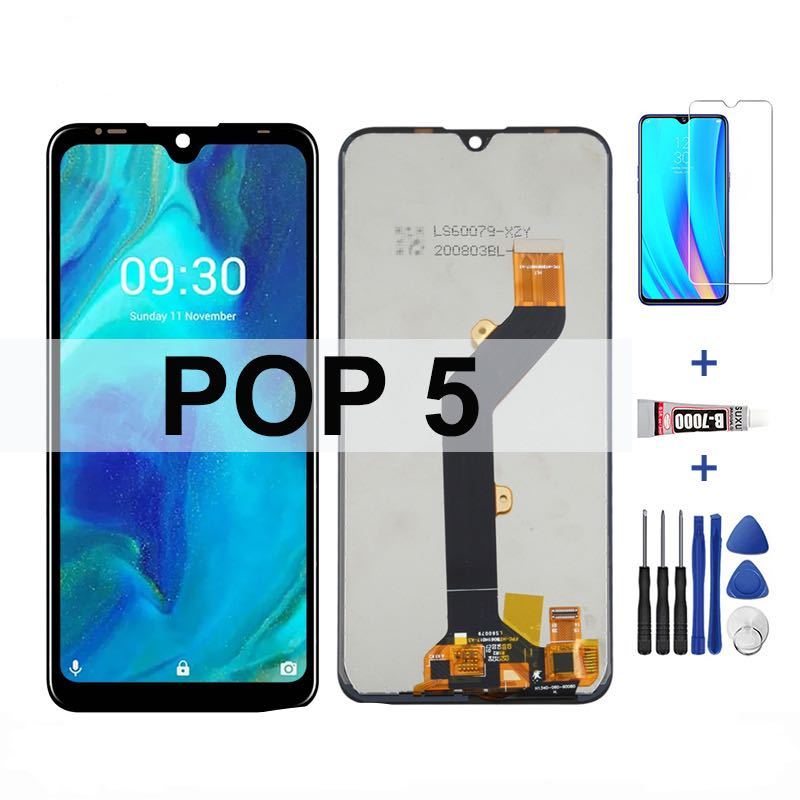 For Tecno POP 5 BD2 BD2p BD3 BD1 BD2d LCD Display Touch Screen POP5 Lcd ...