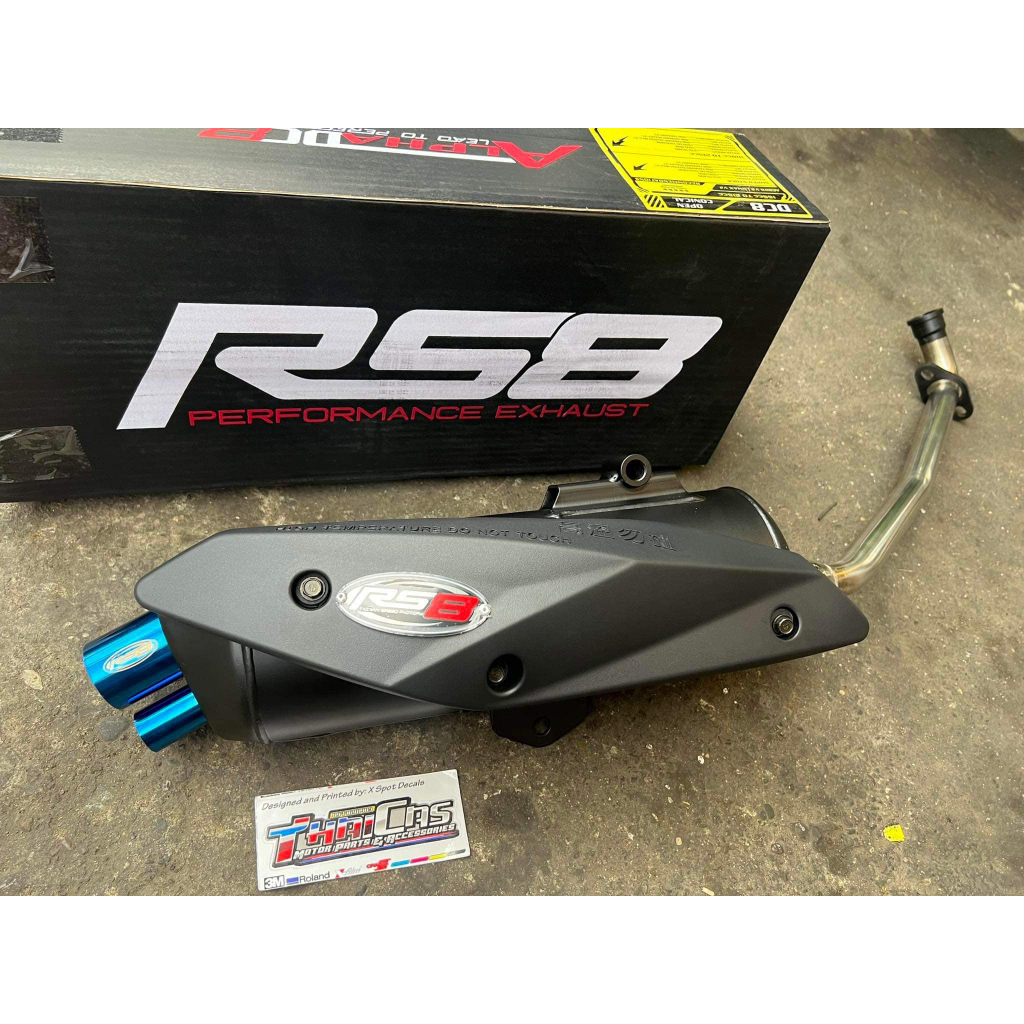 NEW REINFORCED RS8 DC8 SILENT POWER DUAL TIP PIPE NMAX/AEROX v2 AEROX v1 NMAX v1 | Shopee ...