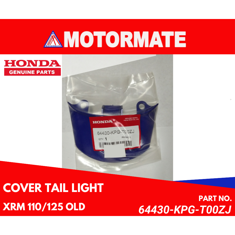 Cover Tail Light XRM 110 Blue Honda Original 64430-KPG-T00ZJ | Shopee ...