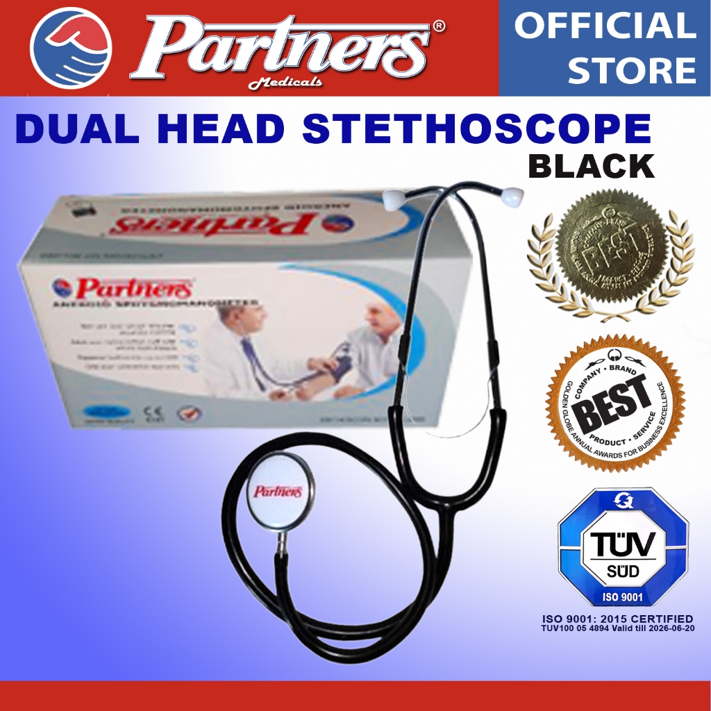 Partners Aneroid Sphygmomanometer and Dual-Head Stethoscope (Set ...