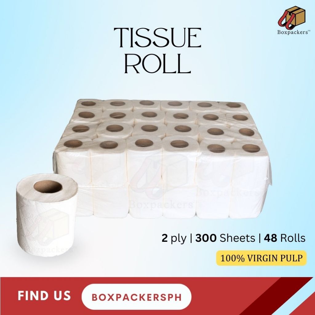 Bathroom Tissue 48 rolls 2 ply 300 sheets [ VIRGIN PULP / PREMIUM MIX ...