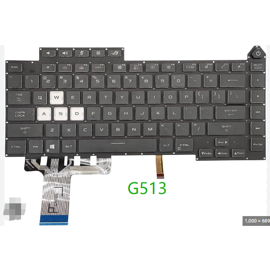 NEW GAMING LAPTOP KEYBOARD FOR Asus ROG Strix G15 G513 G513Q G513QM ...