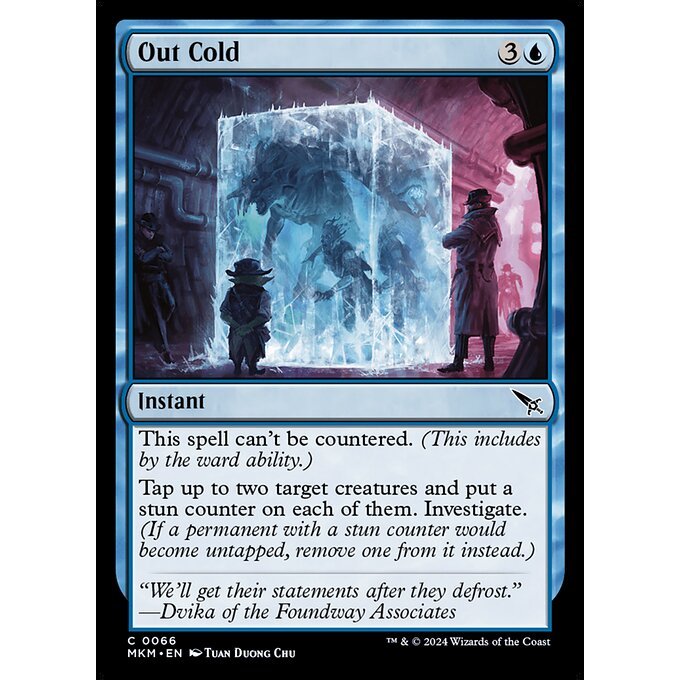 Magic the Gathering - Out Cold - MTG Blue - MKM - NM (_BKR) | Shopee ...