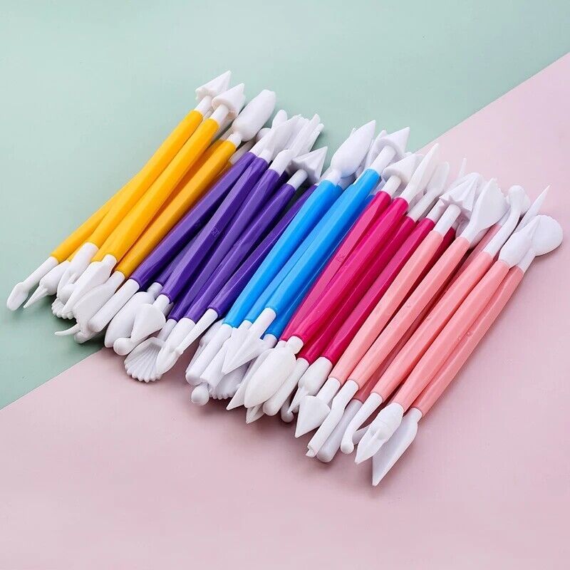 8pcs Fondant Modelling Tools Clay Cutter Carve Pen Cake Modelling Tools ...