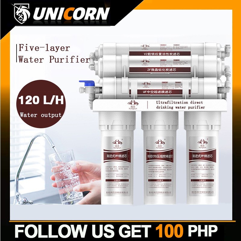 Five-layer filtration water purifier All-in-one design 120L water ...