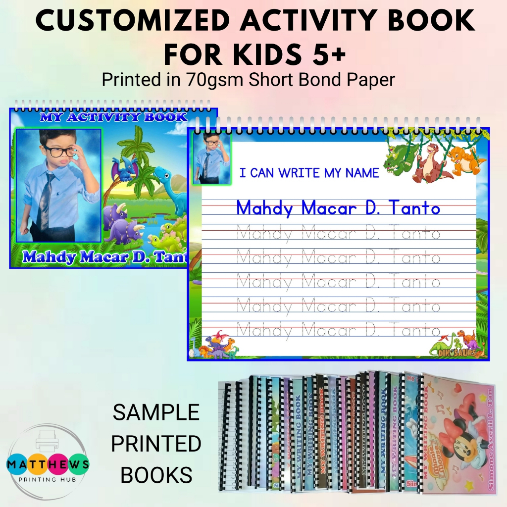 CUSTOMIZED WORKSHEET/WORKBOOK /ACTIVITY BOOKLET FOR KIDS 5+ | Shopee ...