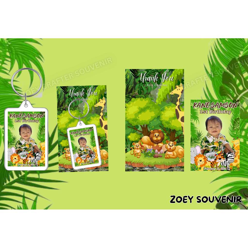 Jungle Safari Keychain Souvenir | Shopee Philippines