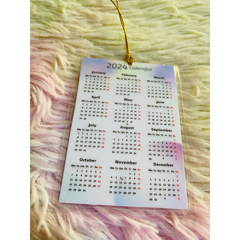 JK3 wallet size calendar laminated | Shopee Philippines