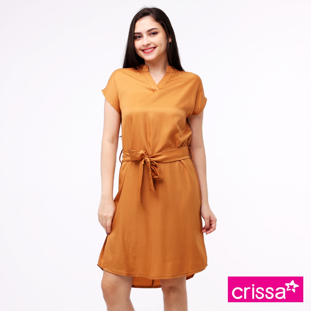 Crissa Czech Twill Fabric Short Sleeves Dress CSDT29-0079 | Shopee ...