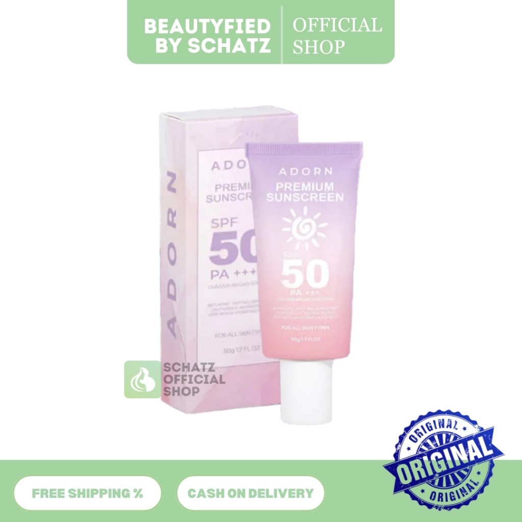 ADORN Premium Sunscreen by Calmskin SPF50 PA+++ 50g | Shopee Philippines