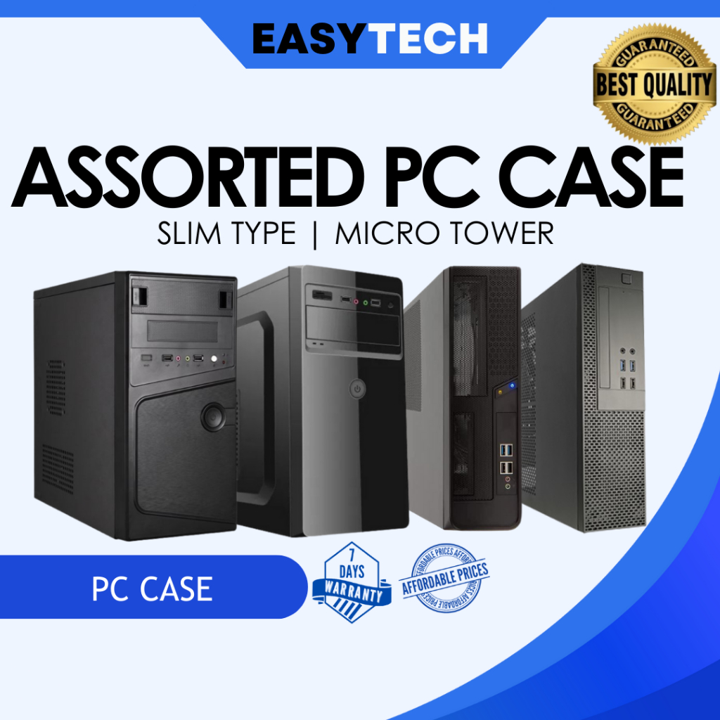 EASYTECH | ASSORTED USED GENERIC DESKTOP COMPUTER CASE (Micro Tower ...