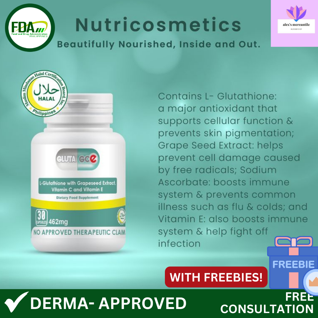 GLUTA GCE 462MG with Vitamin C and Vitamin E | Shopee Philippines