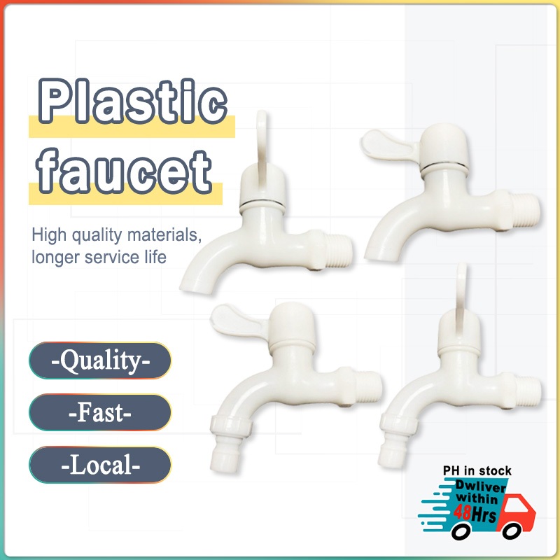 1/2" Multipurpose Plastic PVC Spigot Faucet with Hose Connector Gripo ...