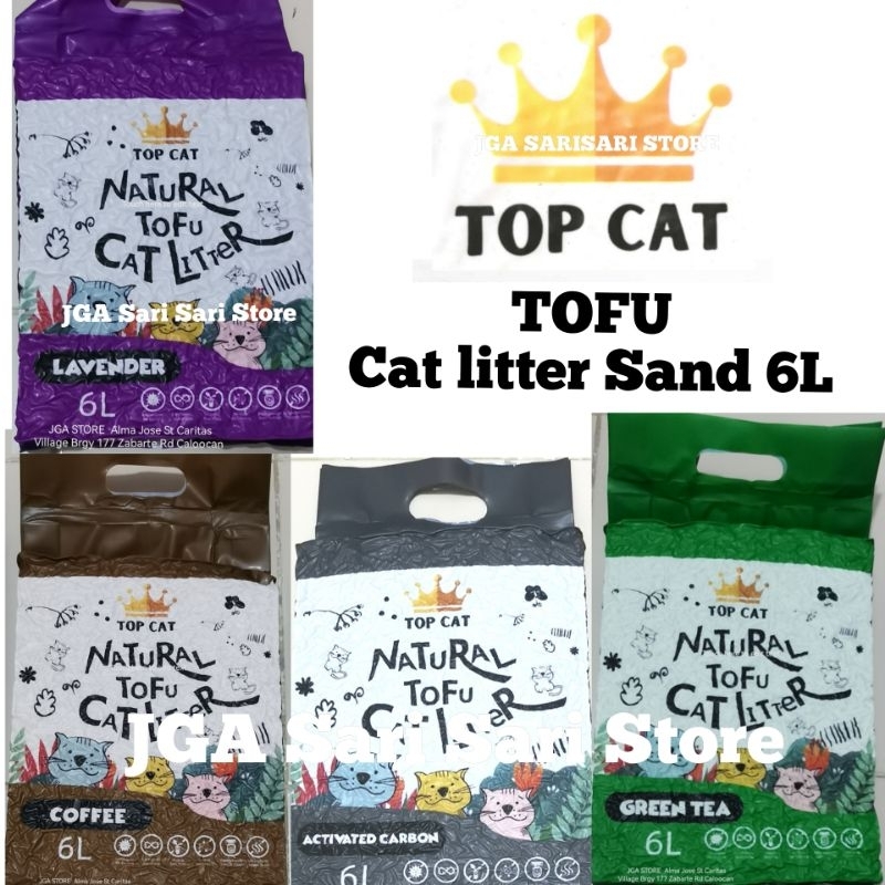 TOP CAT TOFU Cat litter Sand 6L | Shopee Philippines