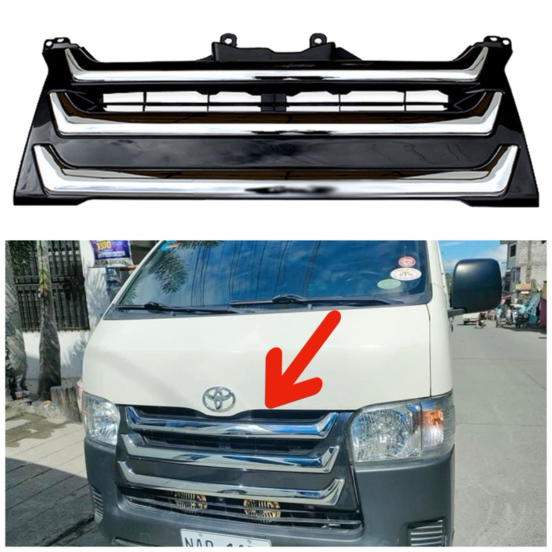 Toyota Hiace Commuter 2014 - 2019 Modelista Grill | Shopee Philippines