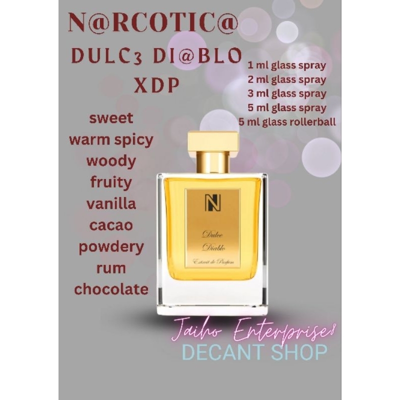 Sample Bottles Authentic Niche Perfume Collection Narcotica$ Dulce ...