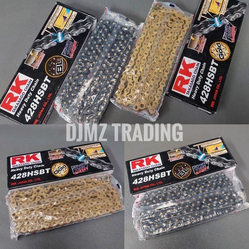 ORIGINAL | RK Takasago Chain 428 (BLACK & GOLD) | SUPER HEAVY DUTY ...