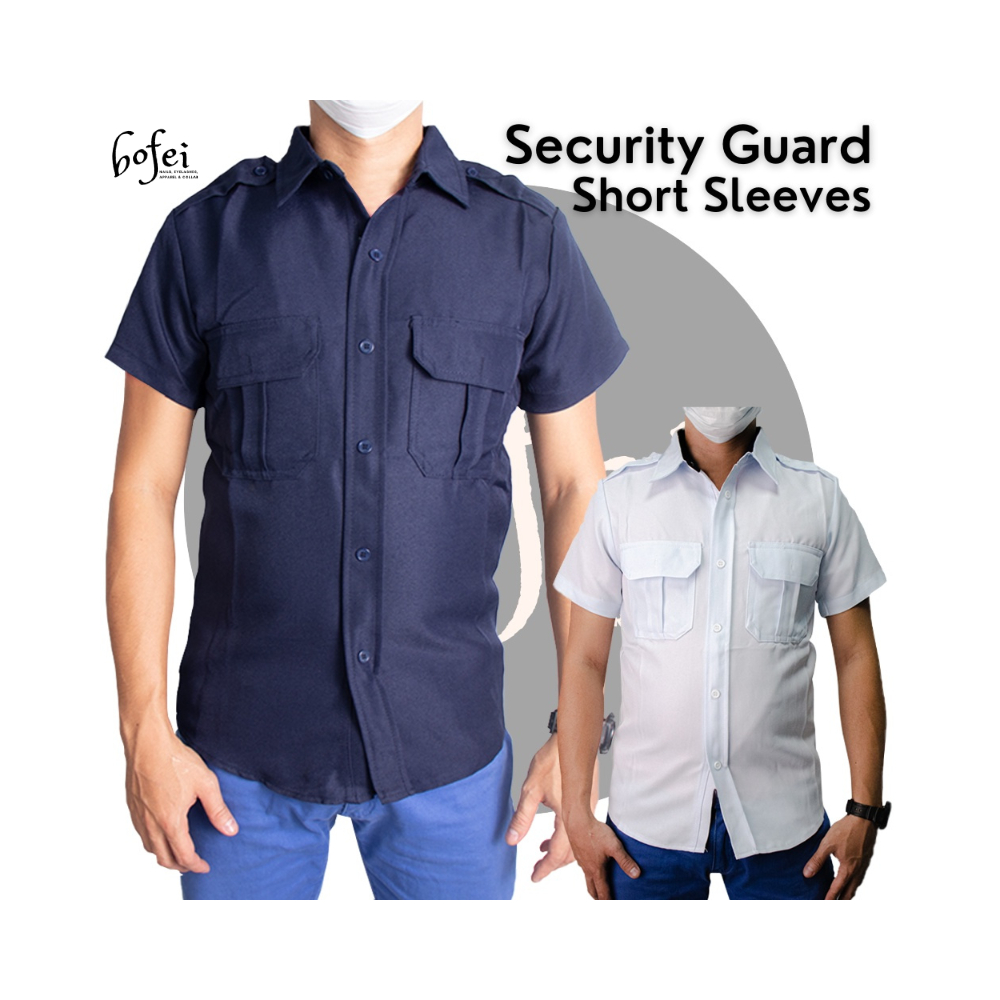 FDVU | Security Guard Polo Uniform Short Sleeves High Quality White and ...