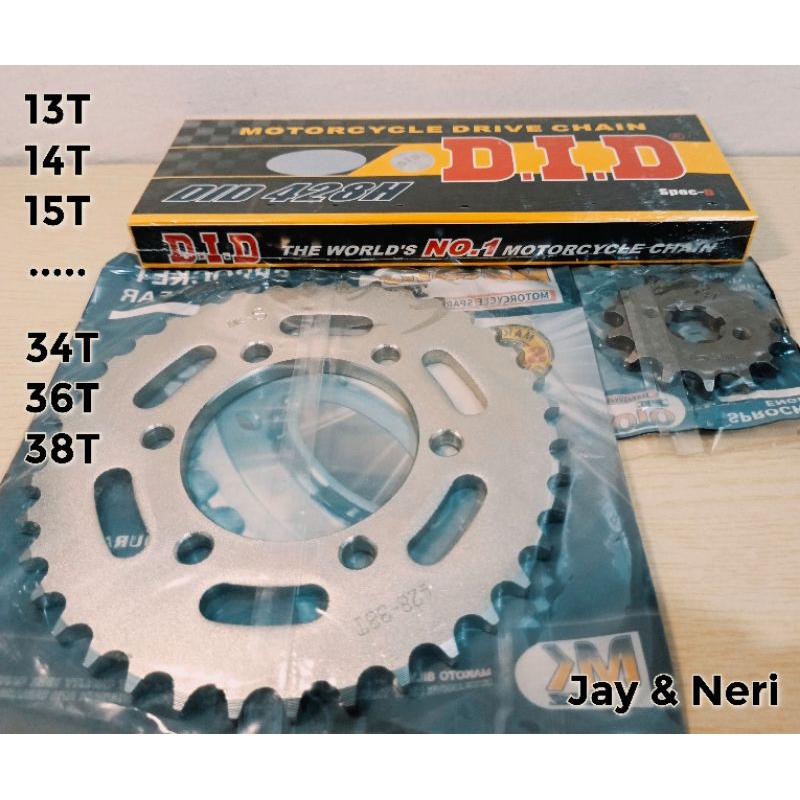 SYM Keeway "Kee 125 Sprocket Set w/ Did Chain | Shopee Philippines