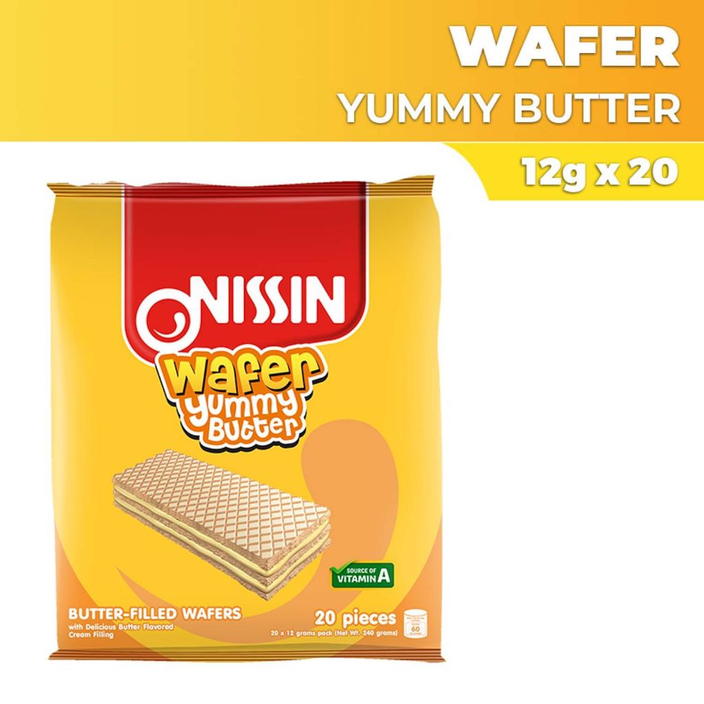 Nissin Wafer Yummy Butter 12g x 20 | Shopee Philippines