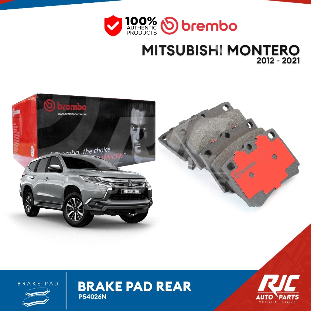 BREMBO BRAKE PAD REAR MITSUBISHI MONTERO 2012-2020 P54026N MONTERO 1.3 1set | Shopee Philippines