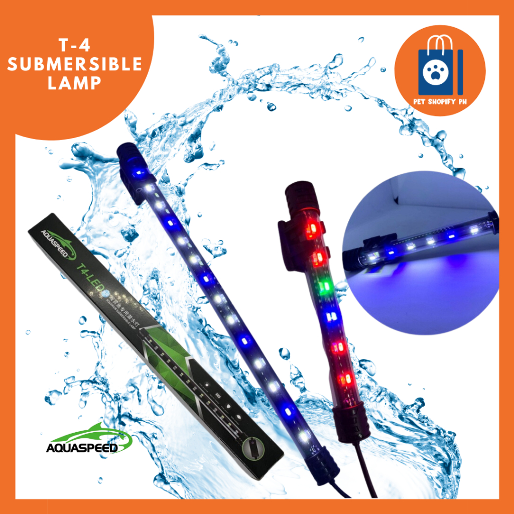 AQUASPEED AQUARIUM T4-LED SUBMERSIBLE LAMP (2 LED rows - CHANGING ...