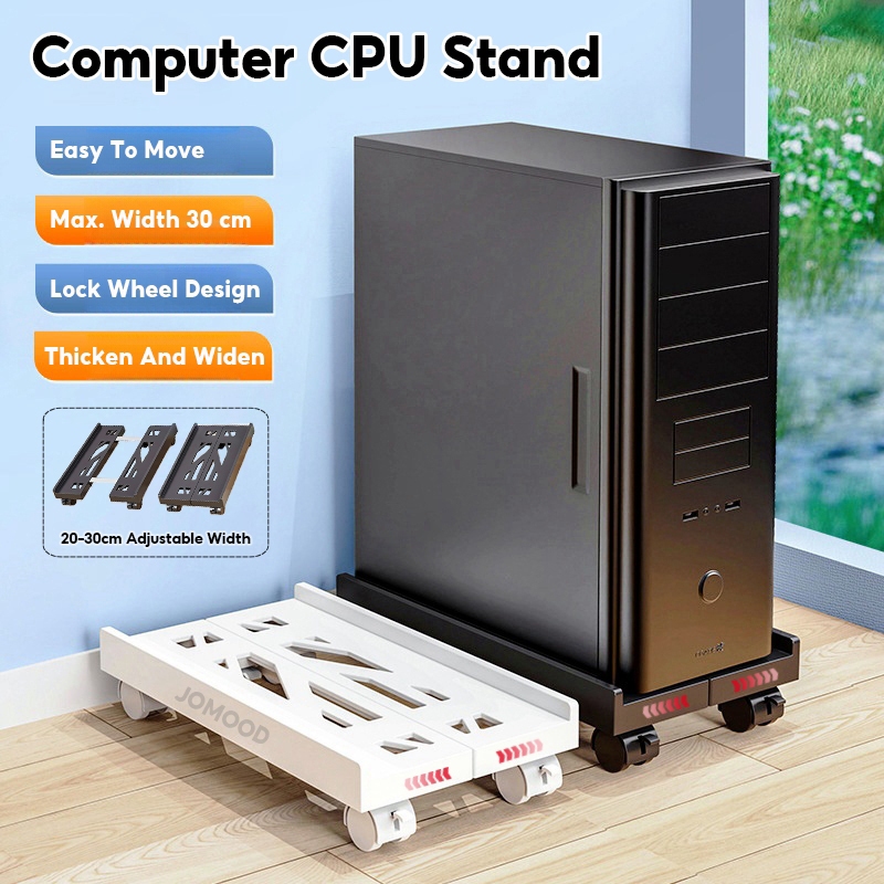 Computer CPU Stand With Caster Wheels For Computer Cases Under Desk ...